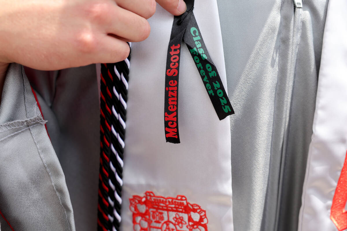 CCSD Arbor View graduation honors student who died | Education – CONVEN ...