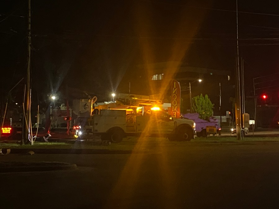 Car flips in crash, knocked out power and traffic lights in north ...