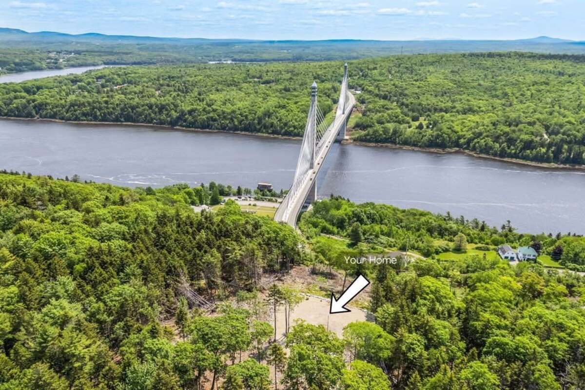 $400K piece of land comes with a rare view of Penobscot Narrows Bridge ...