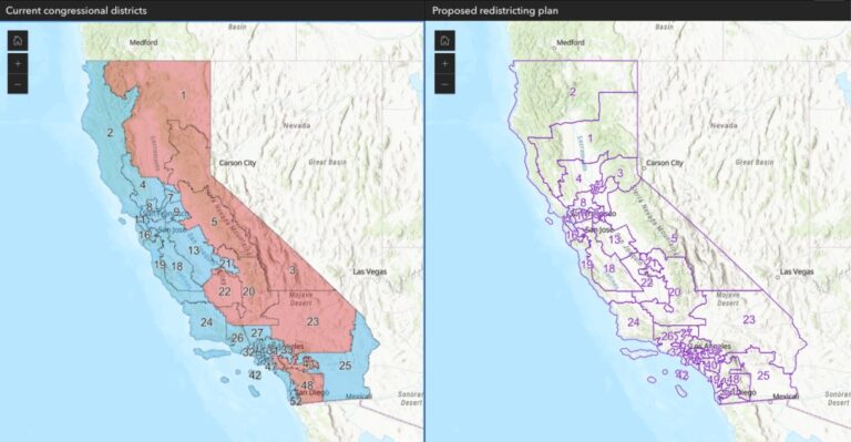 Interactive map compares current and proposed US Congress districts ...