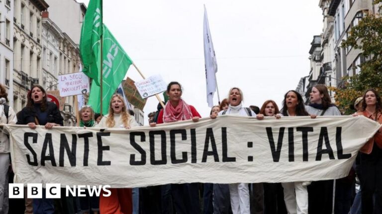 National strike by Belgium’s big unions hits public transport, airports ...