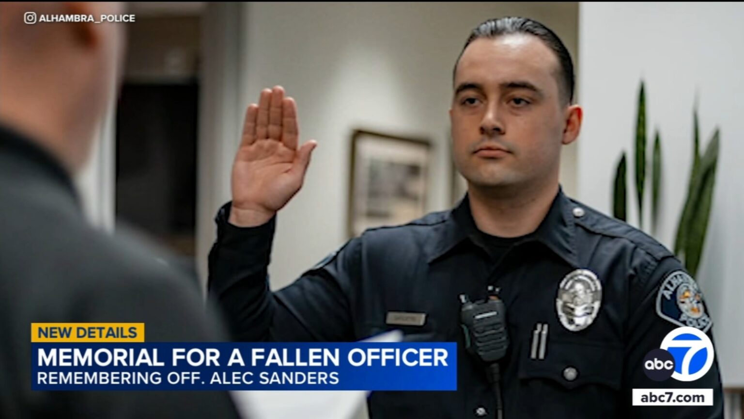 Alec Sanders, Alhambra police officer killed in pursuit crash, mourned ...