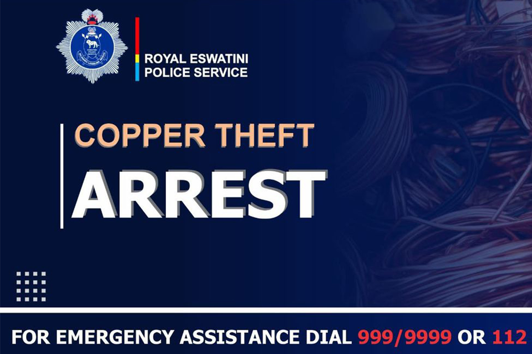 POLICE ARREST 2 SUSPECTS OVER E100K COPPER CABLE THEFT AT MHLUME POST ...