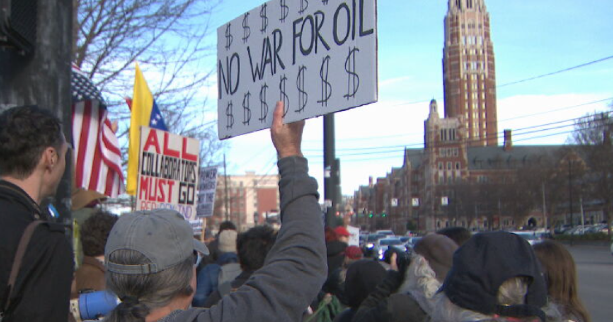 Protesters gather in Nashville to oppose U.S. action in Venezuela ...