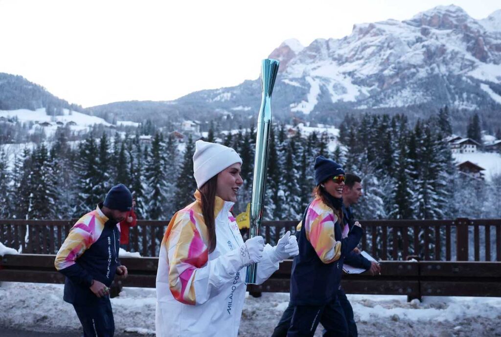 Winter Olympics 2026: Olympics-Torch Arrives in Co-Host Cortina on ...