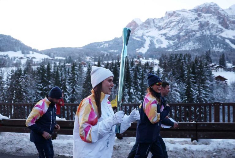 Winter Olympics 2026: Olympics-Torch Arrives in Co-Host Cortina on ...